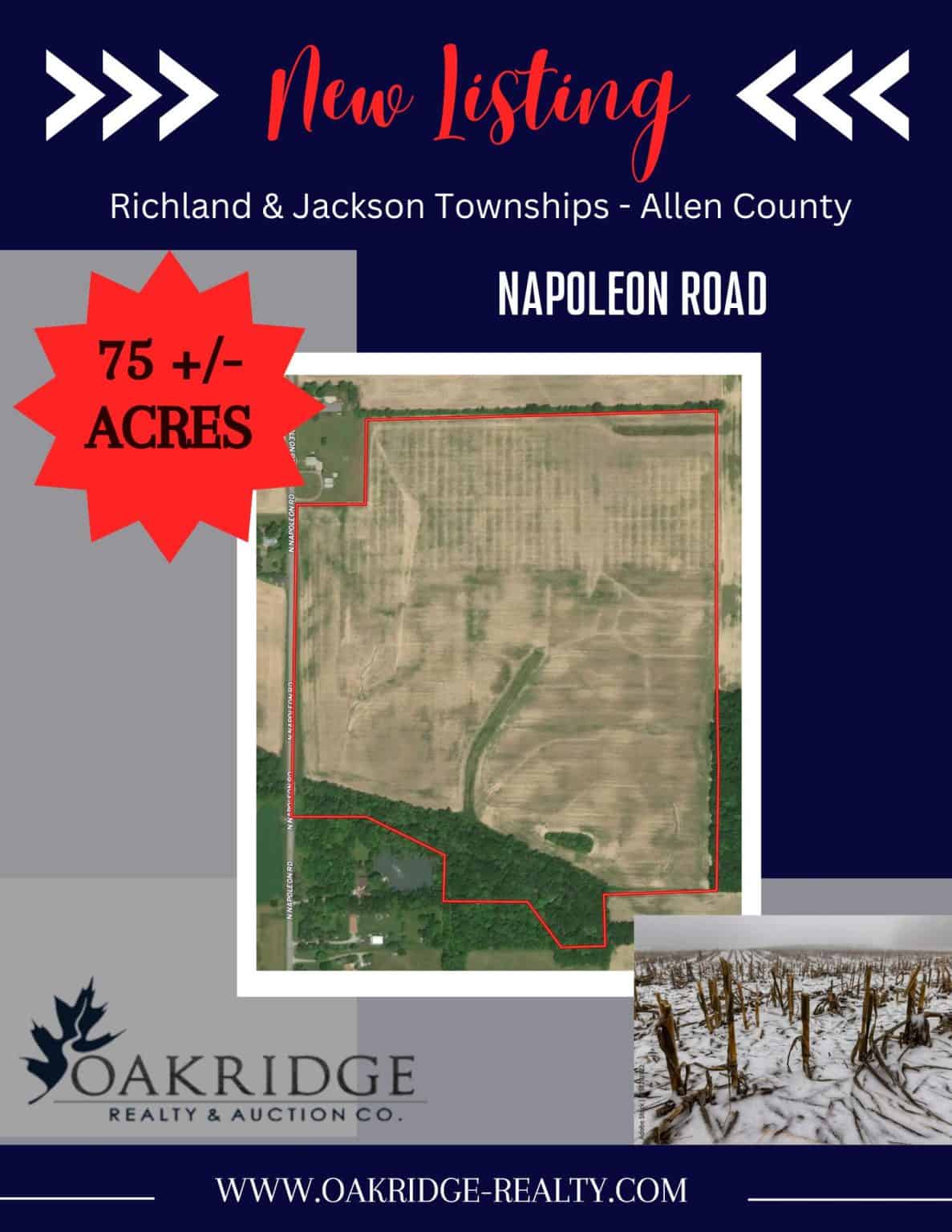 75 +/- Acre – Allen County Farm - Oakridge Land & Farm