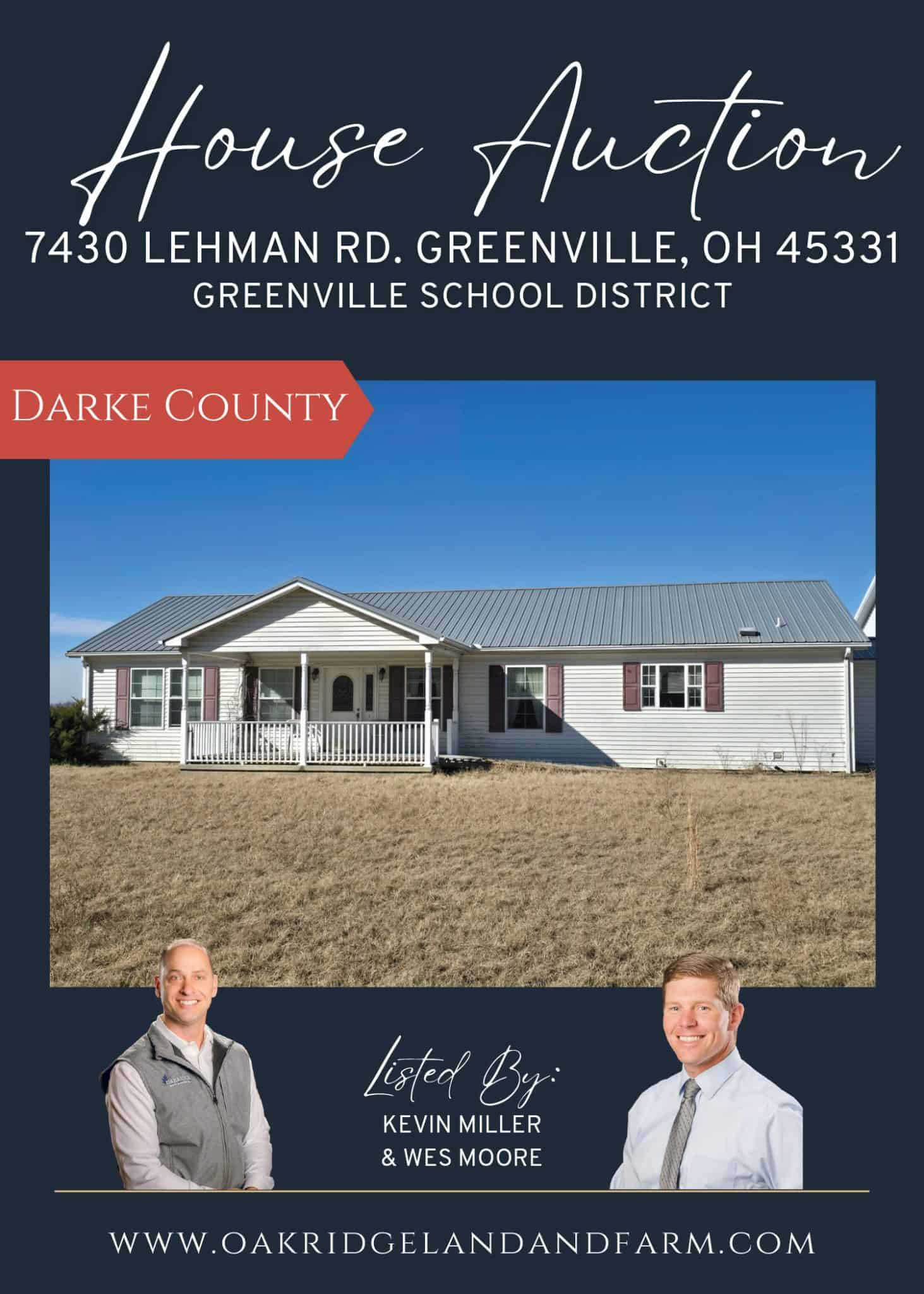 Darke County House Auction - Oakridge Land & Farm